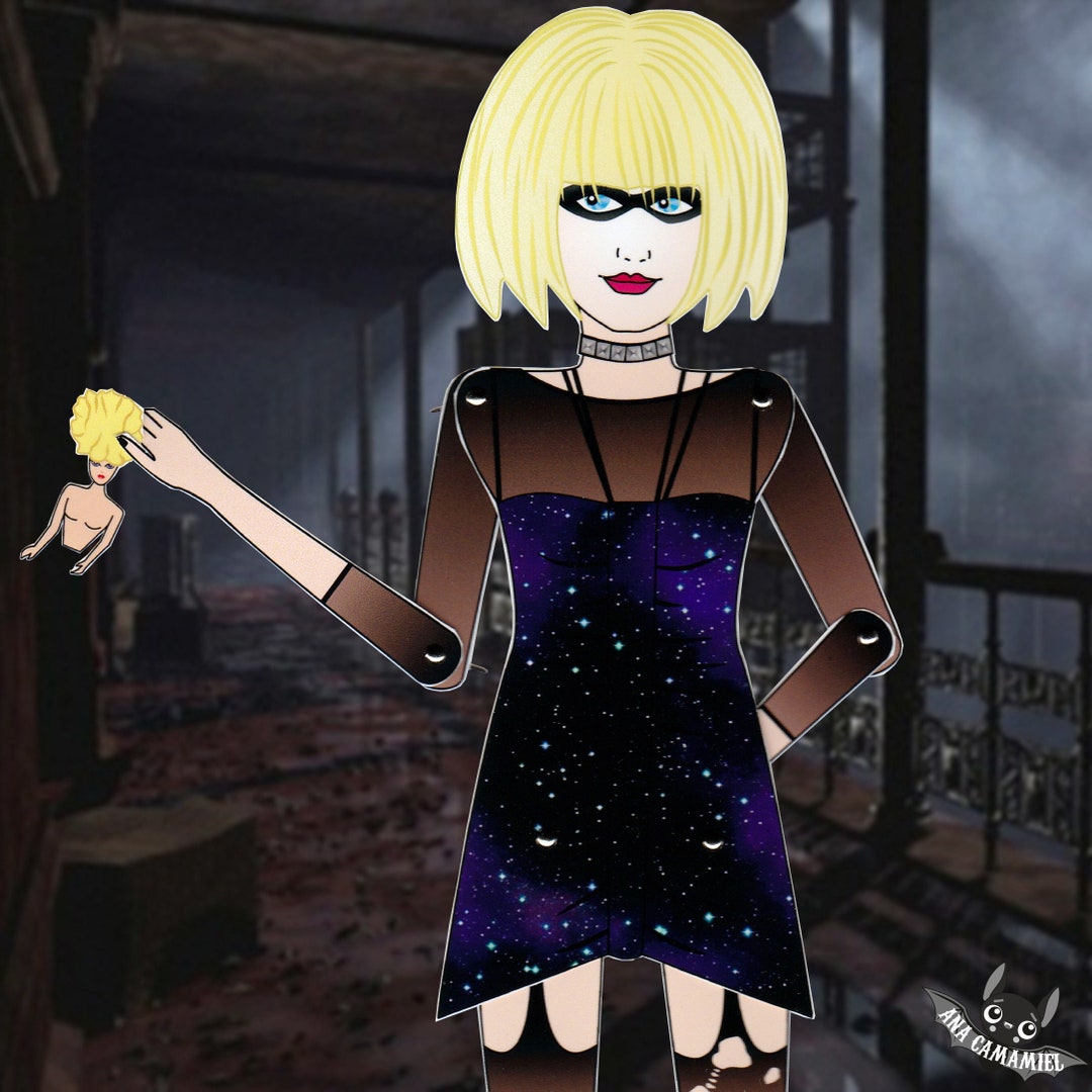 Blade Runner Pris Daryl Hannah Articulated Paper Doll Nexus-6 Replicant ...