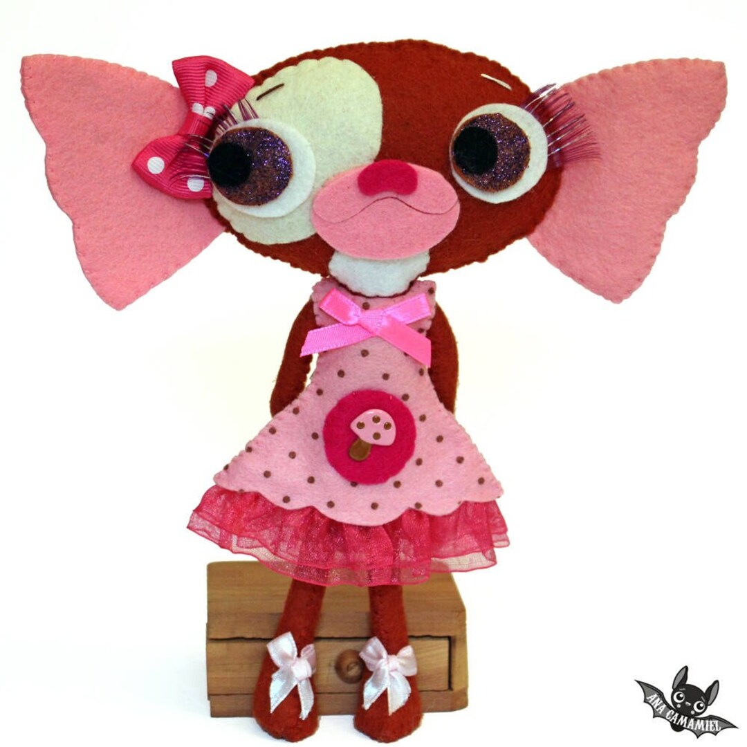 Gizmo Sister Handmade Felt Art Doll Gremlin GIZZY - Etsy