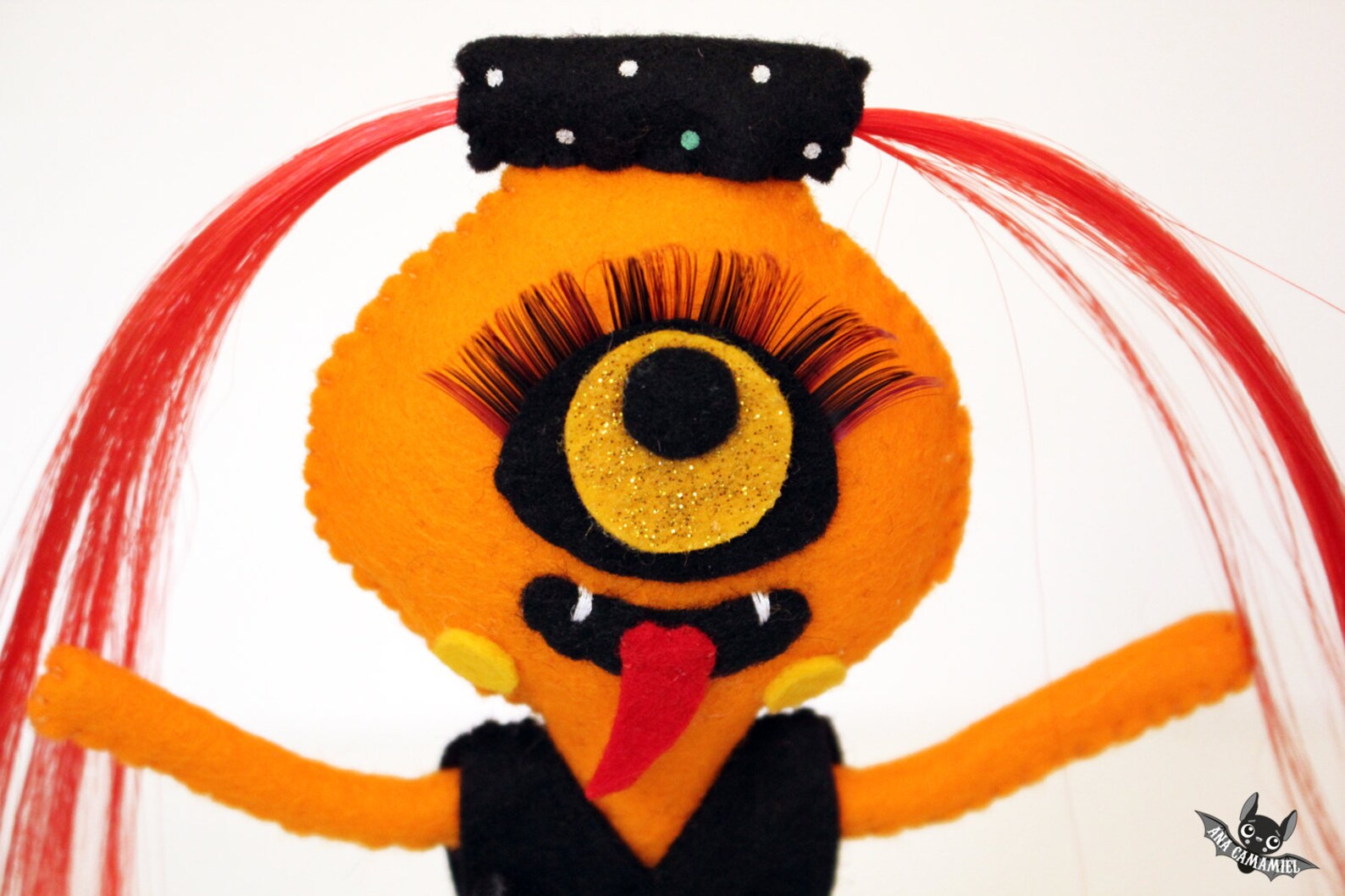 Yokai Obake Chochin Handmade Felt Art Doll Rantani - Etsy