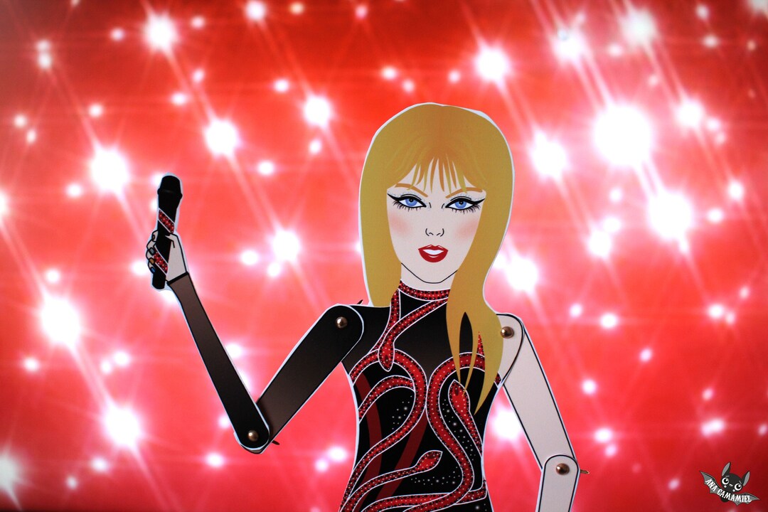 Taylor Swift Articulated Paper Doll Eras Tour Reputation - Etsy