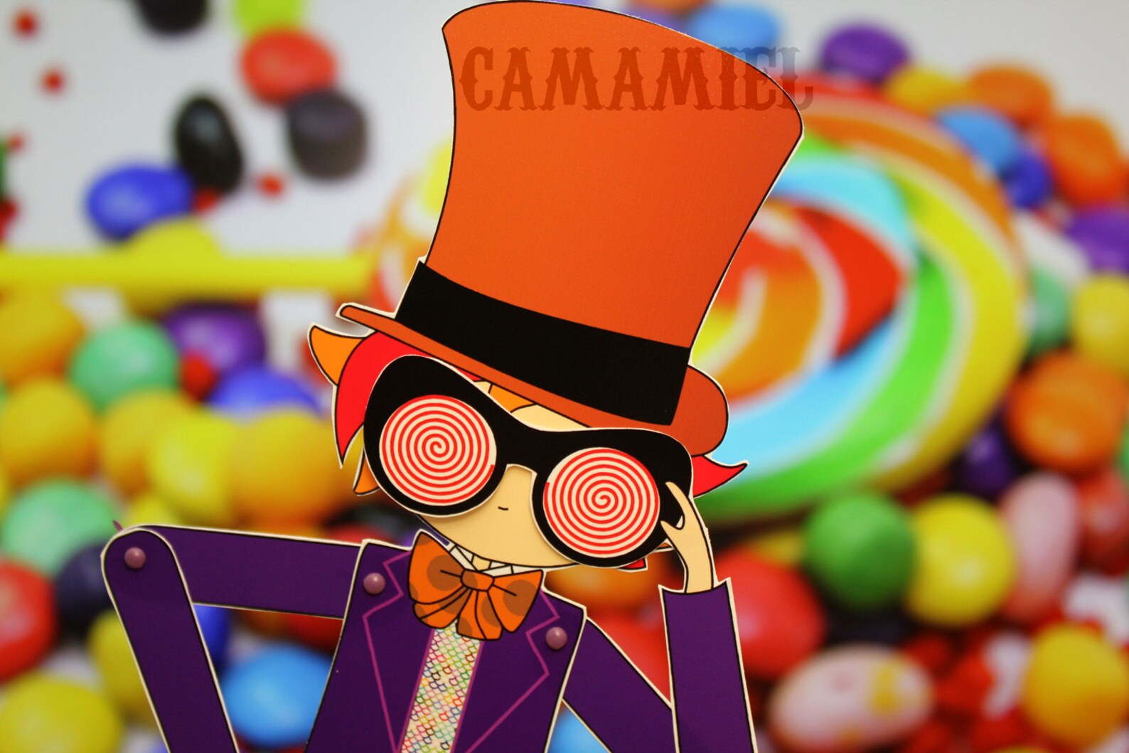 Willy Wonka Assembled articulated paper doll | Etsy