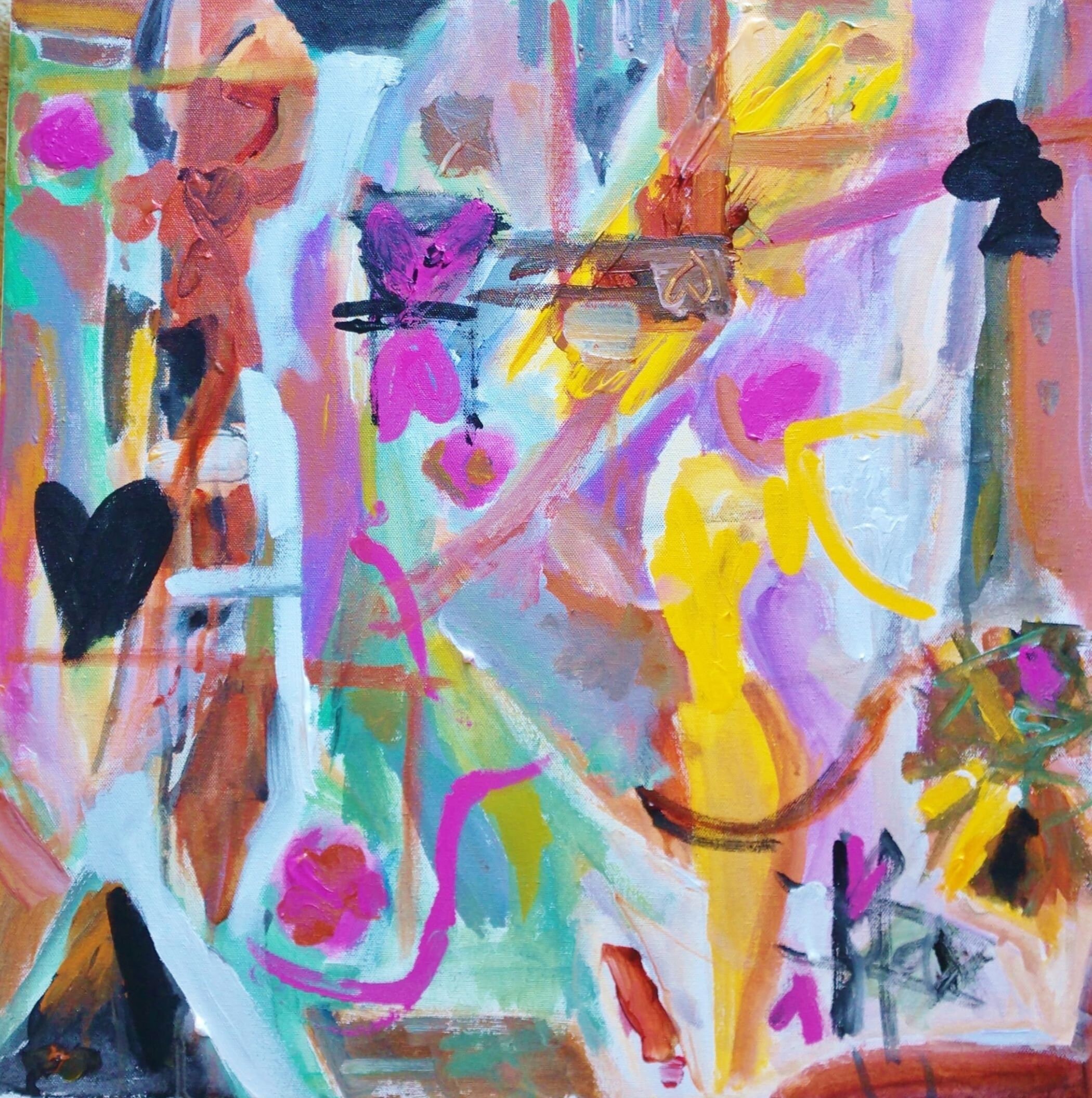 Abracadabra Original Abstract Handmade Painting by Artist Andrea ...