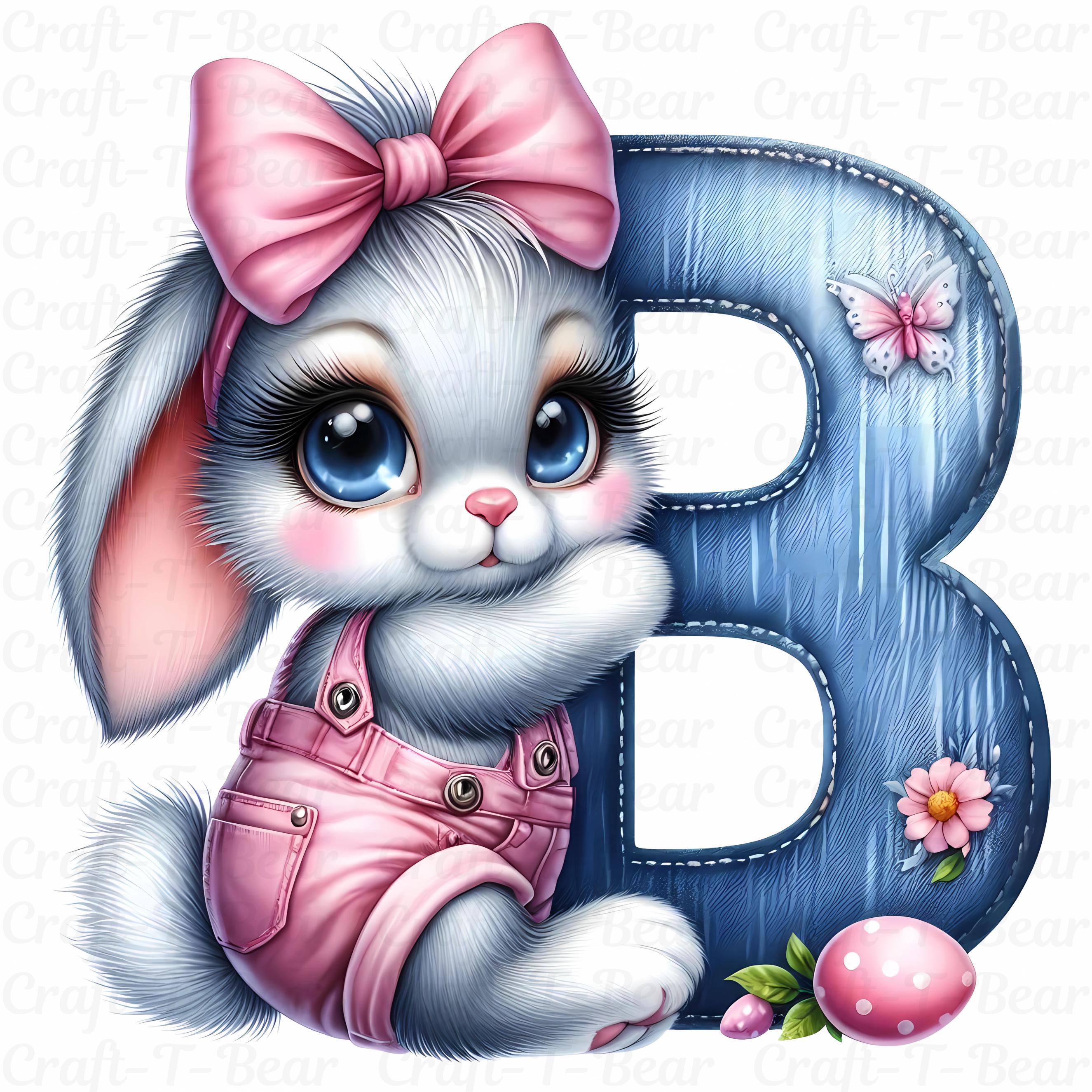 Bunny Alphabet A to Z - Etsy
