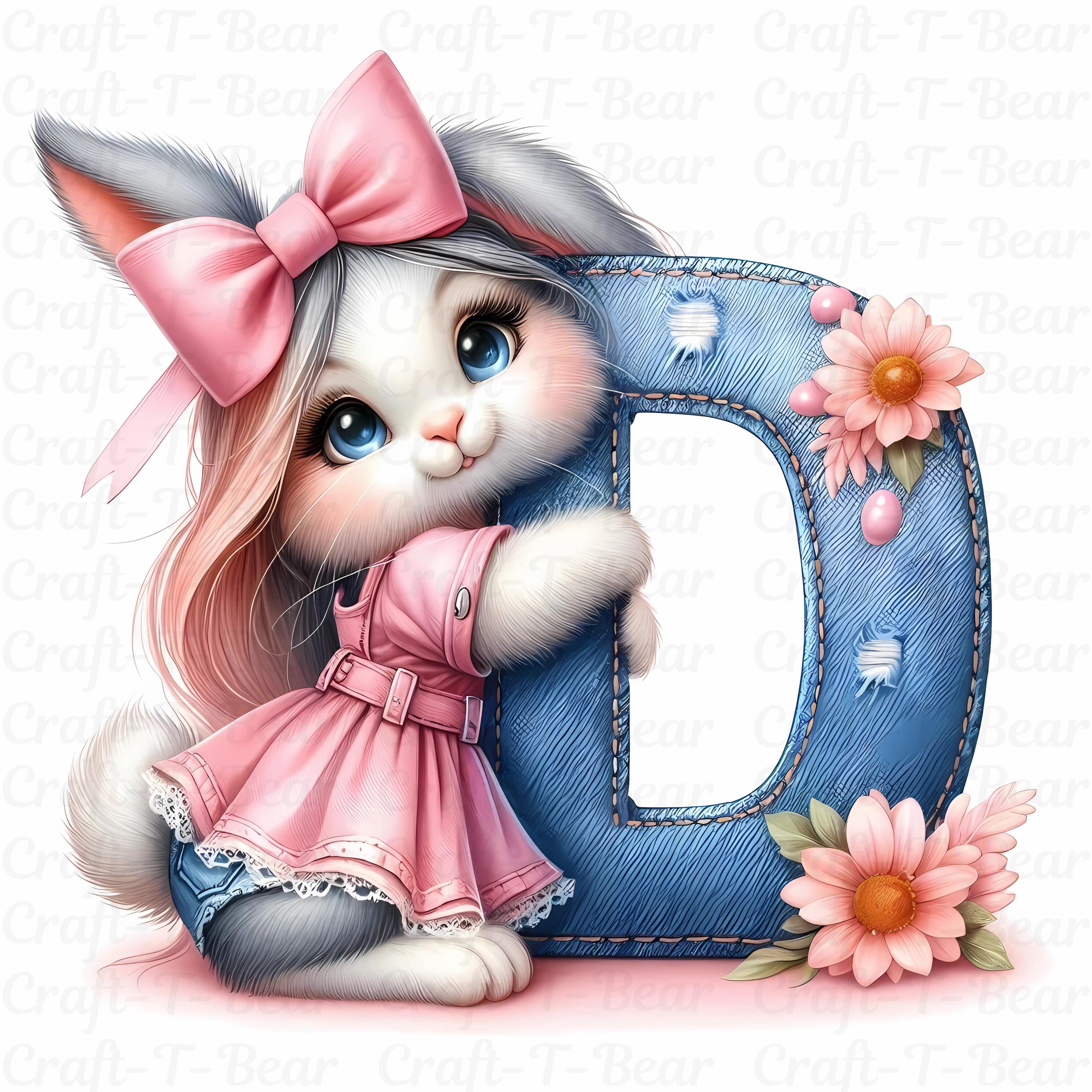 Bunny Alphabet A to Z - Etsy