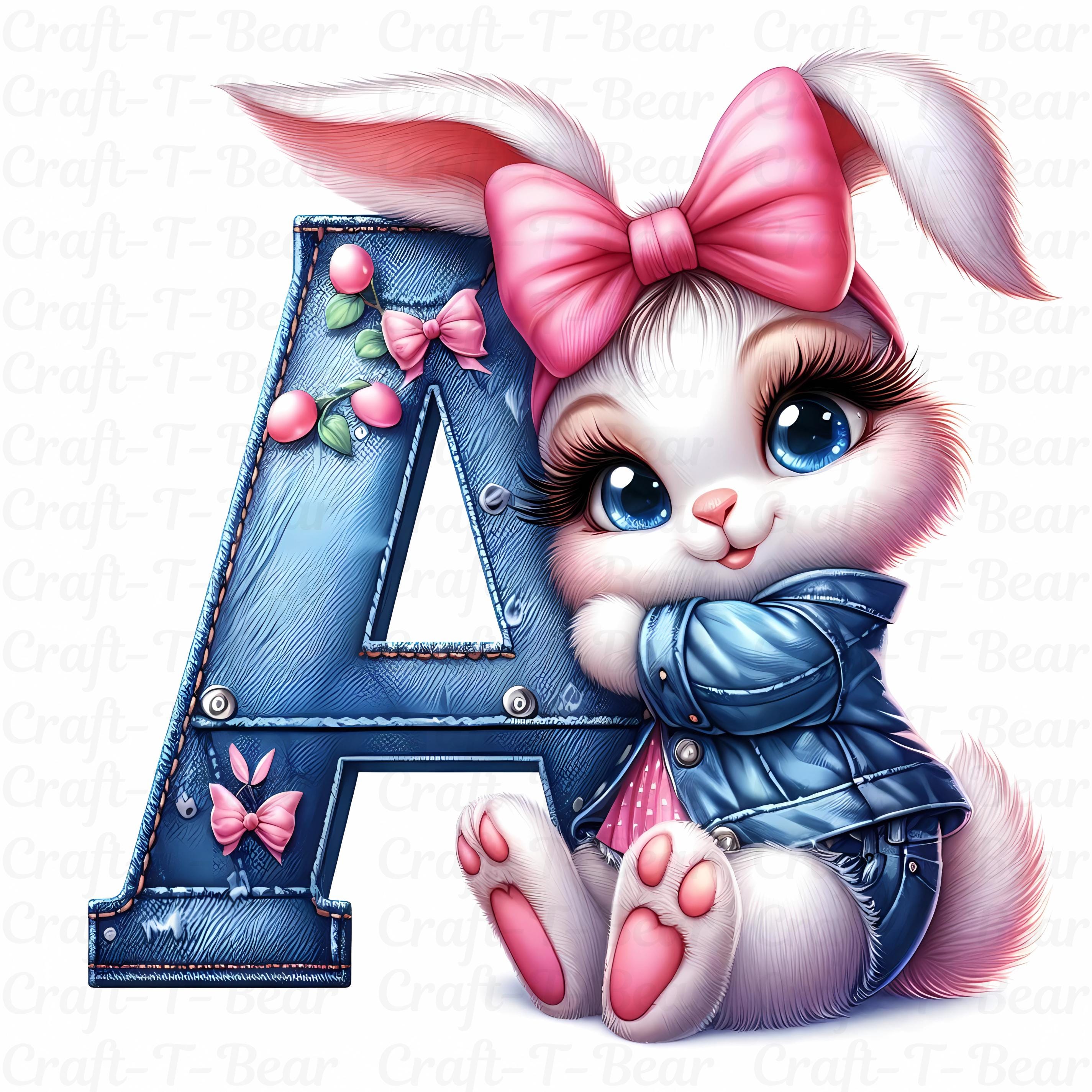 Bunny Alphabet A to Z - Etsy