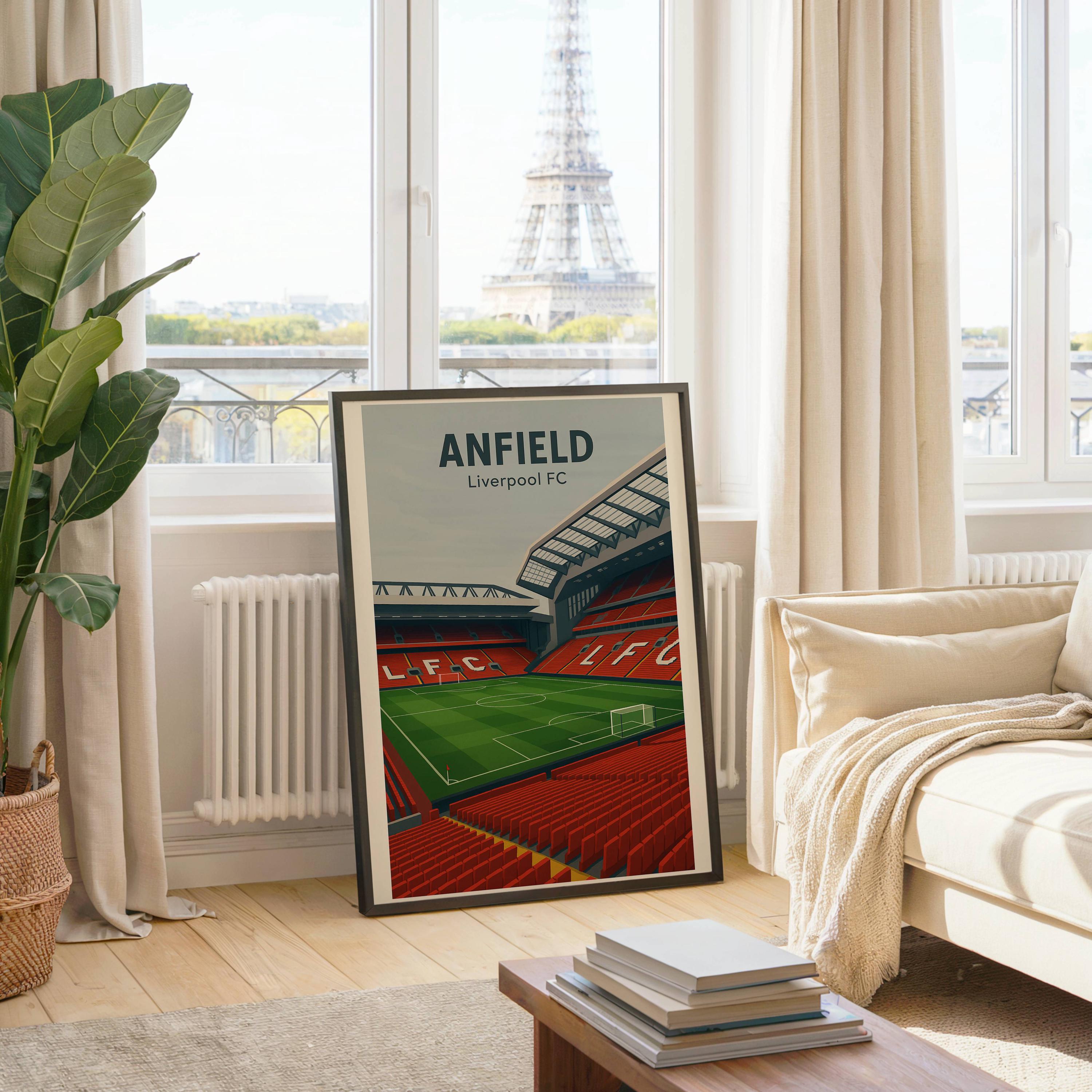 Liverpool FC Anfield Poster Wall Art, Football Premier League Print ...