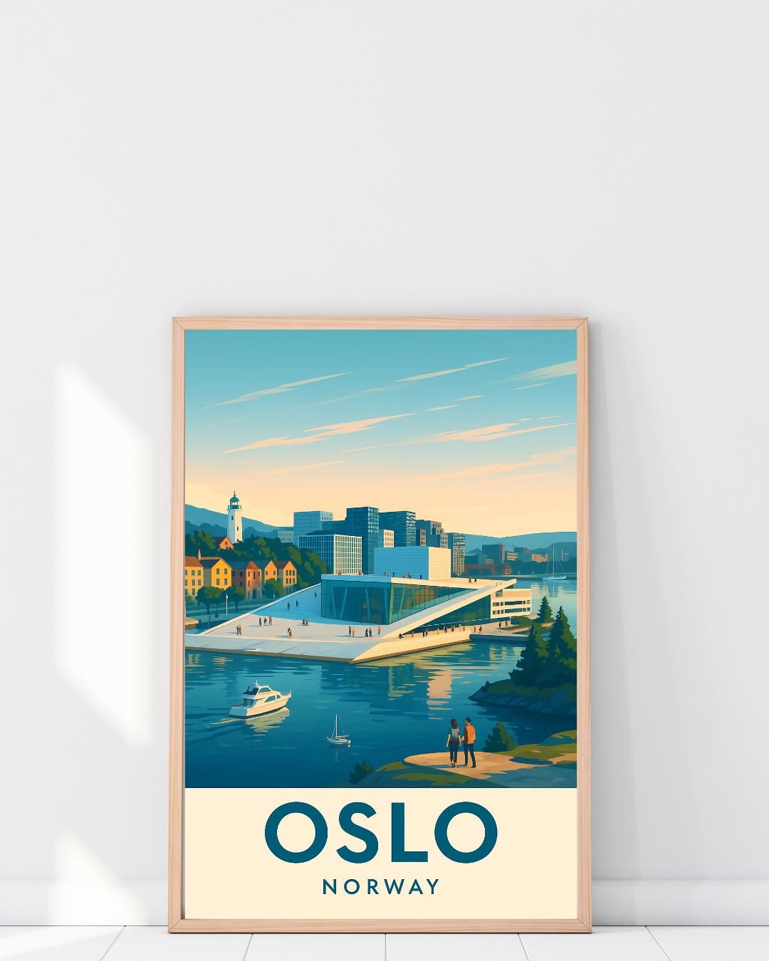Oslo Poster, Oslo Wall Art, Norway Wall Art, Oslo Travel Print, Wedding ...