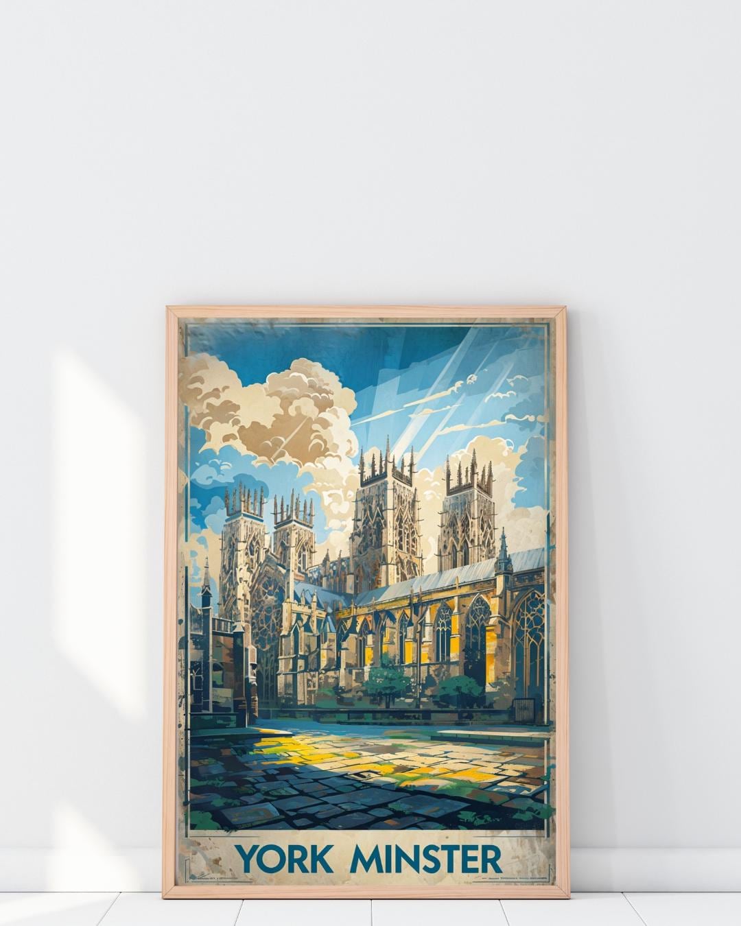 York Poster, York Wall Art, Britain Wall Art, York Travel Print, York ...