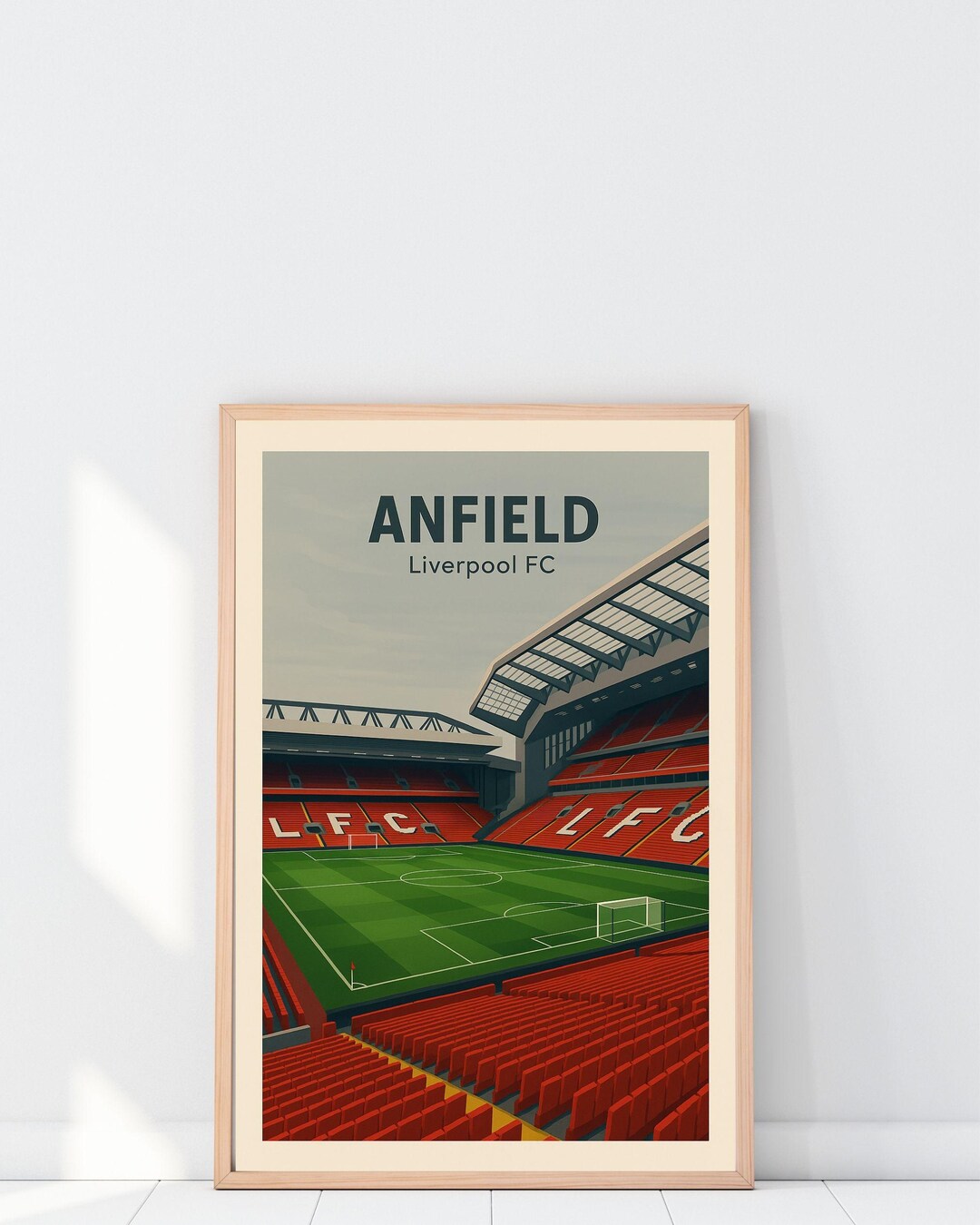 Liverpool FC Anfield Poster Wall Art, Football Premier League Print ...