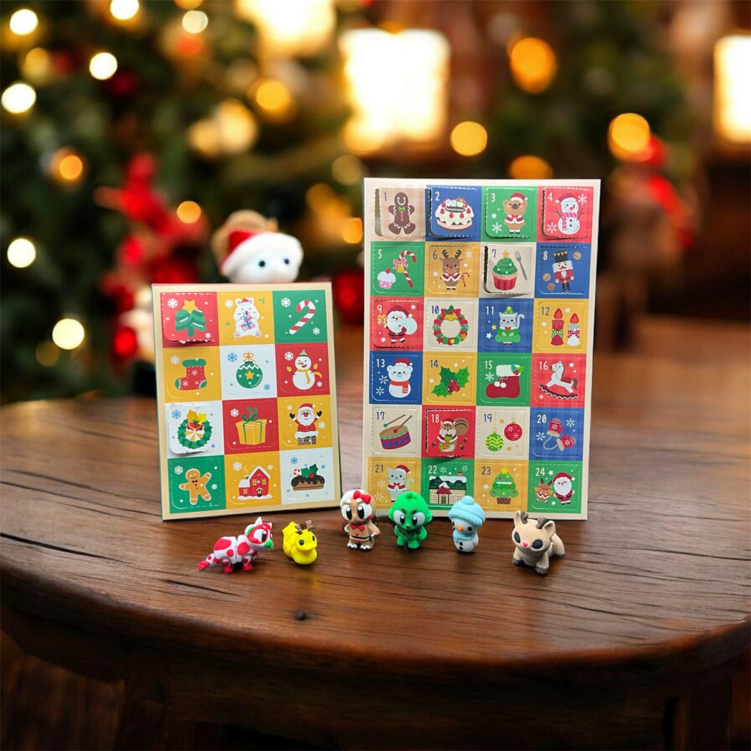 3D Printed Advent Calendar | Christmas Countdown Minis | Holiday ...