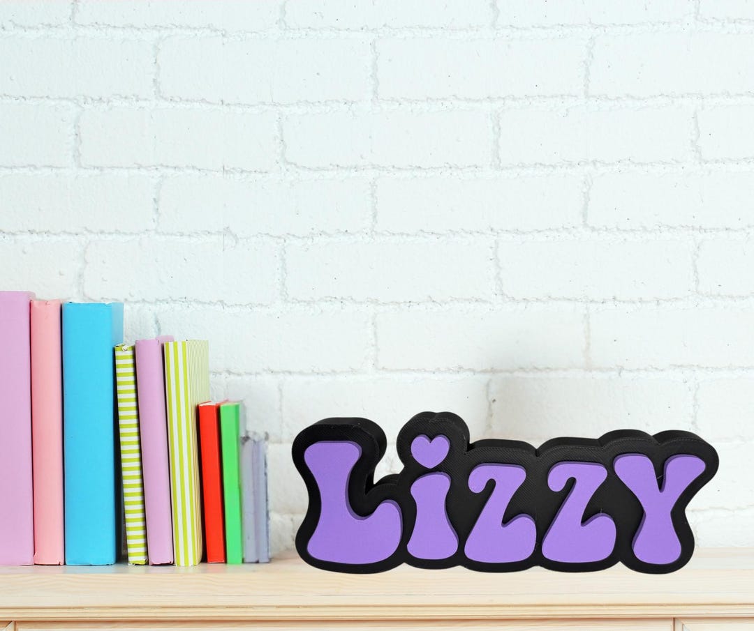 Cute 3D Name Plate for Kids ( Font River School) - Etsy