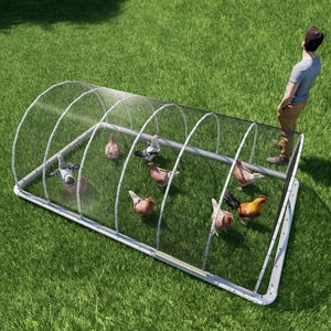 Chicken Coop Plans | Pipe Chicken Coop | PVC Pipe Chicken Run Plans ...