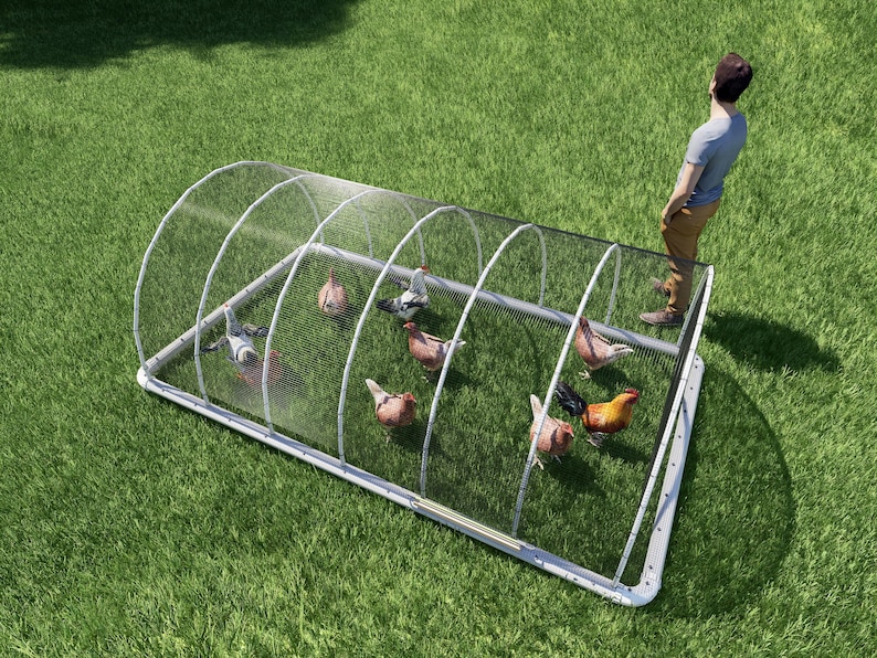 Chicken Coop Plans | Pipe Chicken Coop | PVC Pipe Chicken Run Plans ...