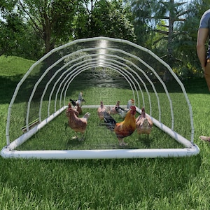 Chicken Coop Plans | Pipe Chicken Coop | PVC Pipe Chicken Run Plans ...