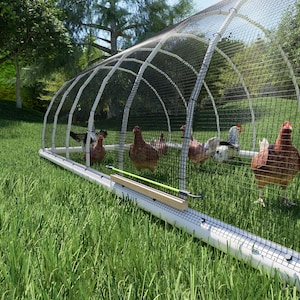 Chicken Coop Plans | Pipe Chicken Coop | PVC Pipe Chicken Run Plans ...