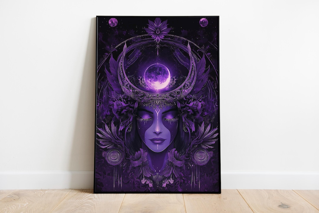 Nyx Greek Goddess of the Night Sky, Custom Poster, Wall Art Printable ...