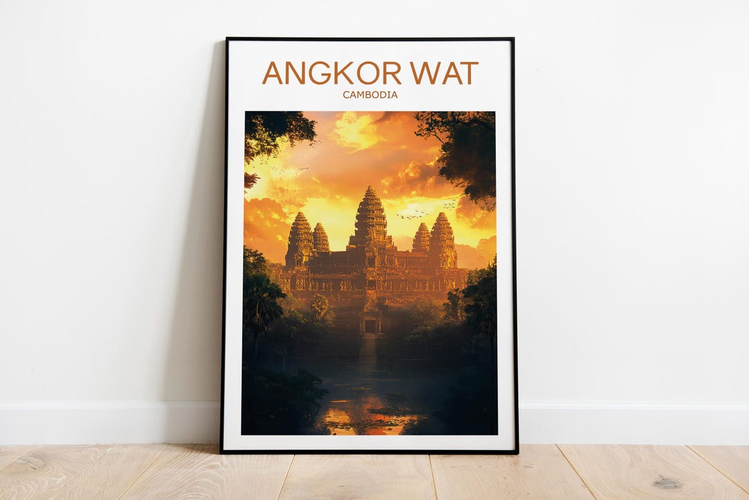 Angkor Wat Travel Print, Cambodia, Angkor Wat Print, Angkor Wat Poster ...