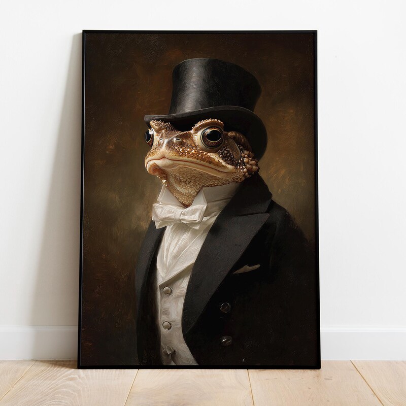 Gentleman Frog - Etsy