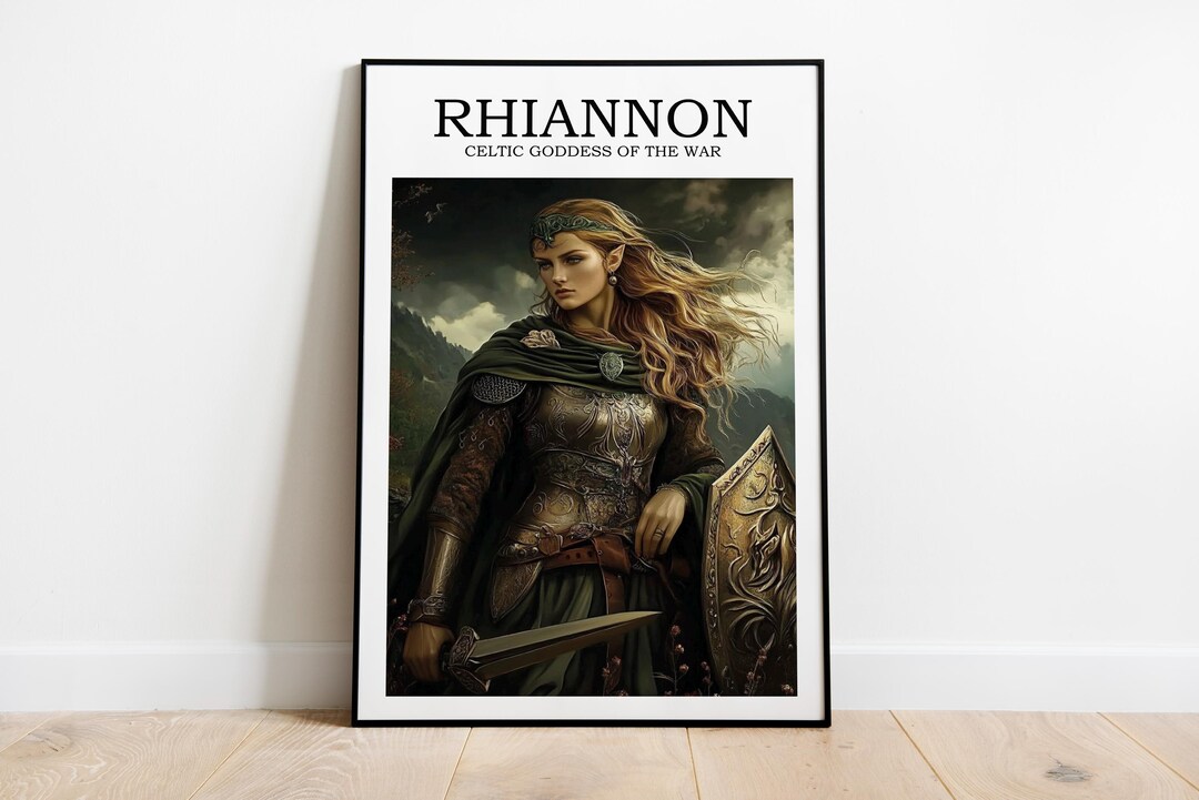 Rhiannon Celtic Goddess of the War, Goddess Print, Celtic Mythology ...