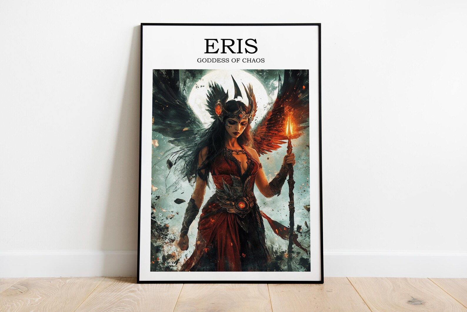 Eris Greek Goddess of Chaos Full-body Print Art , Mischievous Wall Art ...