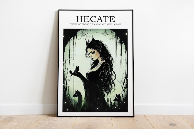 Hecate Greek Goddess of Magic and Witchcraft, Hecate Wall Art, Greek ...