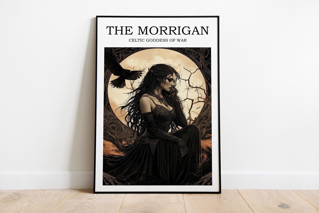 The Morrigan Goddess of War, Celtic Mythology, Mythology Wall Art ...