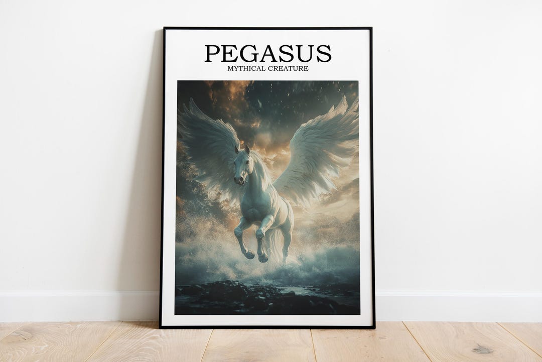 Pegasus Mythical Creatures Art, Fantasy Decor, Fantasy Creature ...