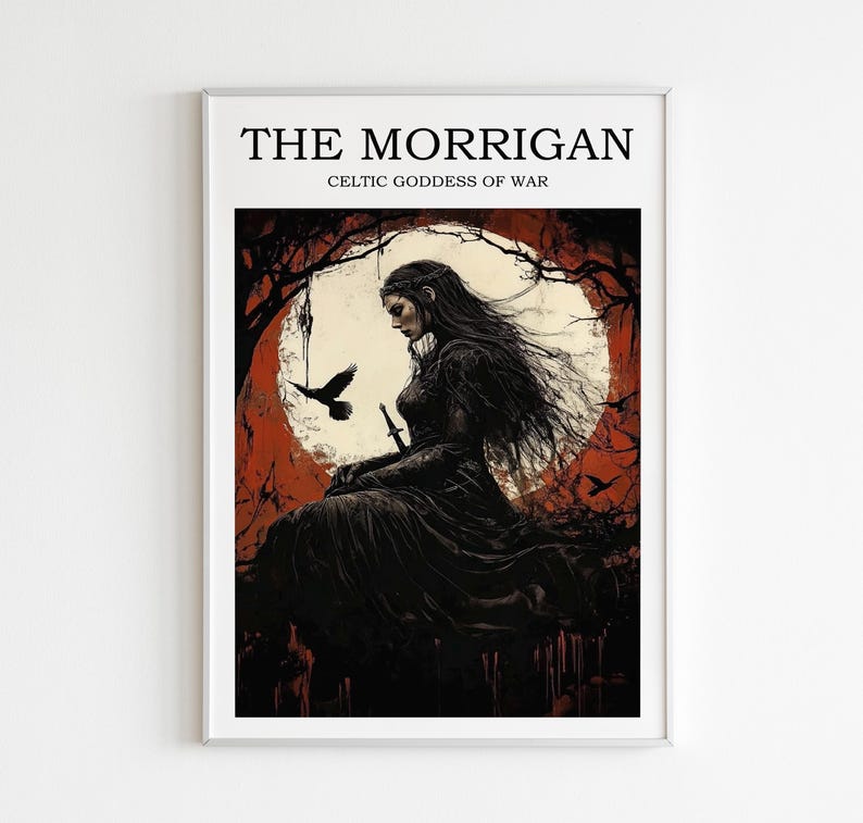 The Morrigan Goddess of War, Celtic Mythology, Mythology Wall Art ...