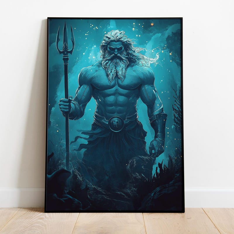 Poseidon Trident - Etsy