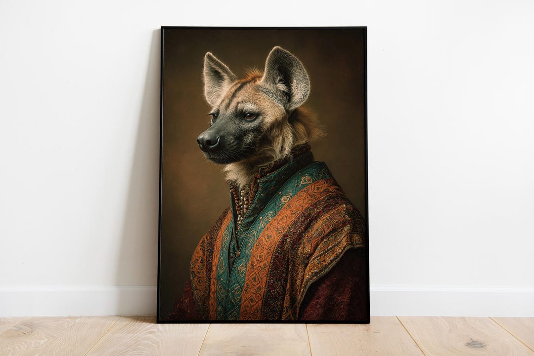 Gothic Wolf Portrait, Victorian Wolf Print, Dark Fantasy Animal Art ...