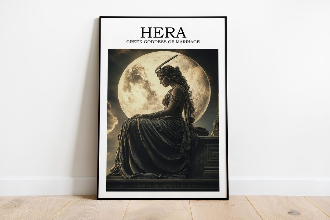 Hera Greek Goddess of Marriage, Divine Feminine Art, Greek Goddess, Greek Mythology Decor ...