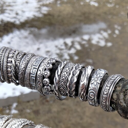 One 925 Solid Sterling Silver Ring Stacking Your Choice - Etsy