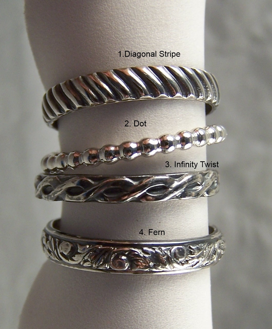 One 925 Solid Sterling Silver Ring Stacking Your Choice - Etsy