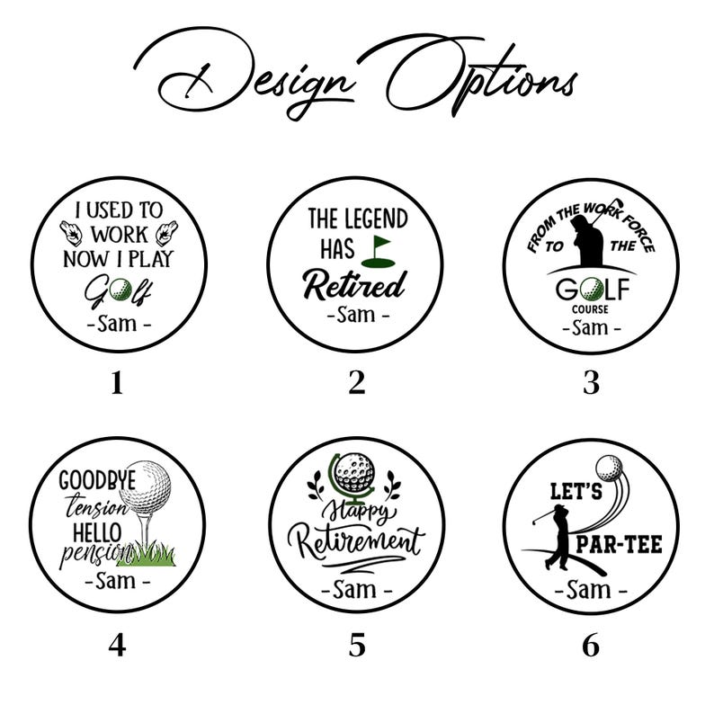 Personalized Funny Golf Ball Gift Set - Custom Retirement Golf Gift for ...