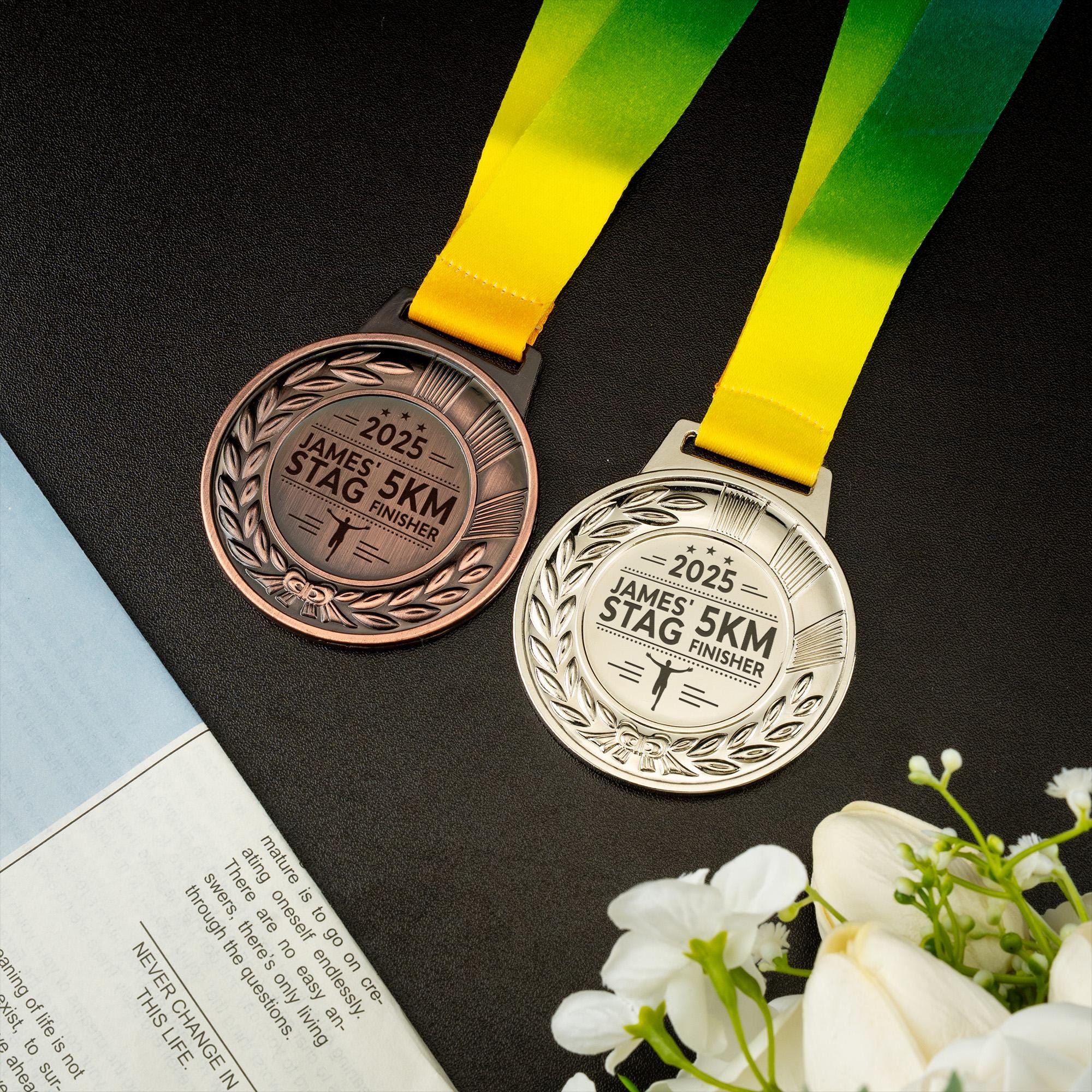 Personalized Marathon Running Medal - Custom Race Finisher Awards ...