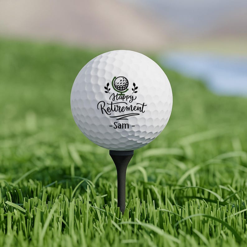 Personalized Funny Golf Ball Gift Set - Custom Retirement Golf Gift for ...