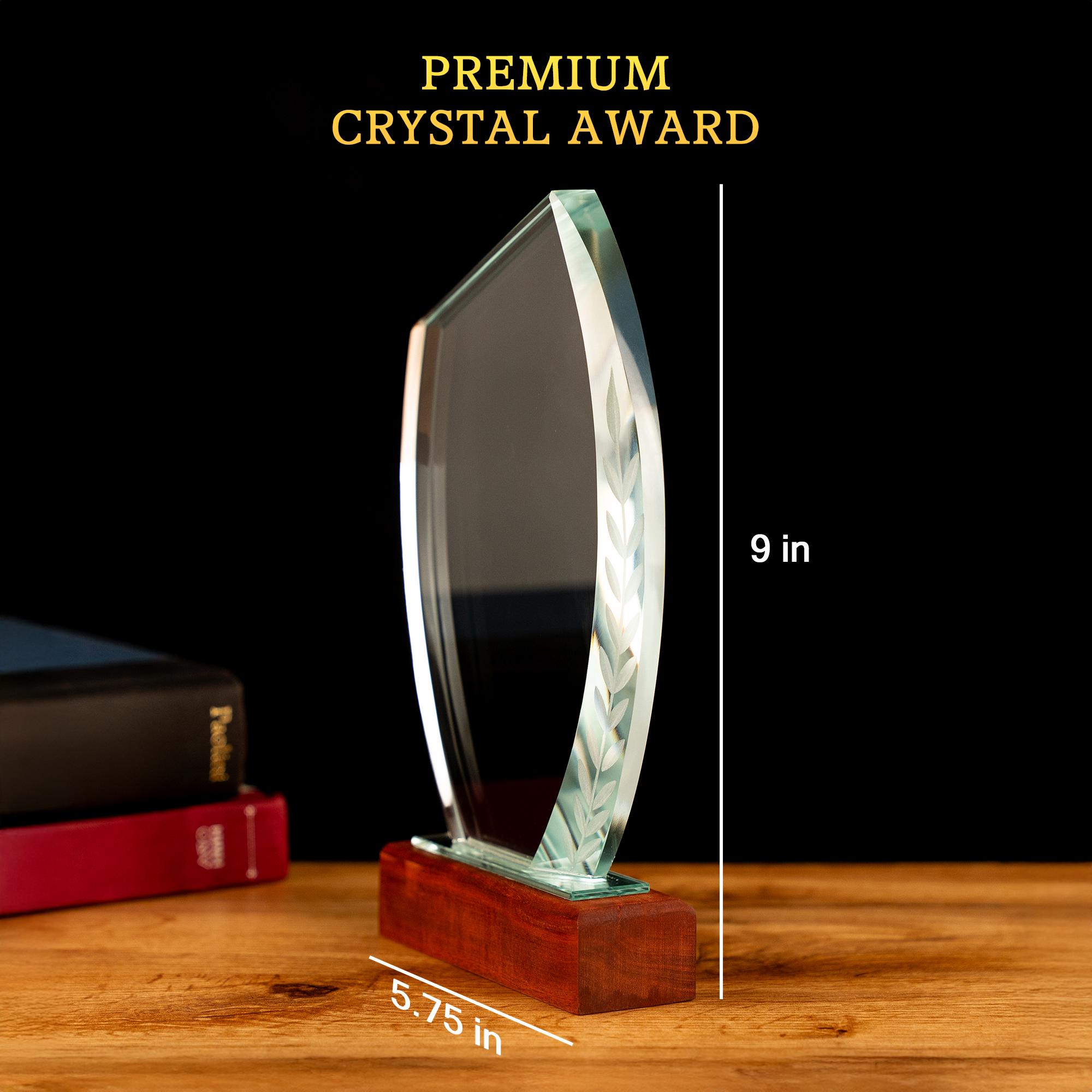 Personalized Boss Appreciation Award, Custom World's Best Boss Glass ...