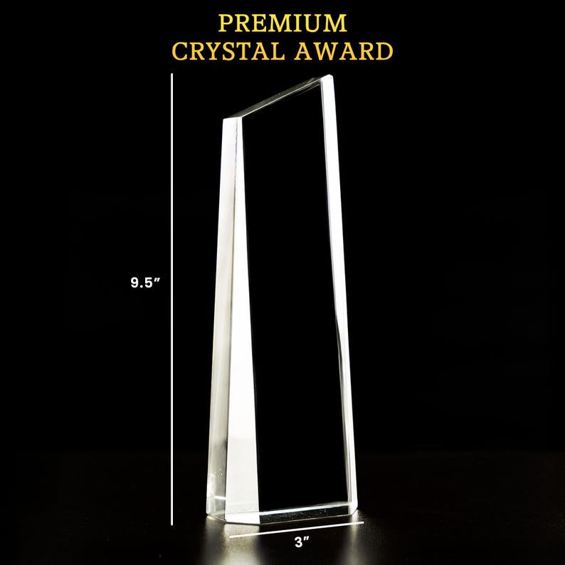 Personalized Outstanding Leadership Award, Custom Engraved Crystal ...