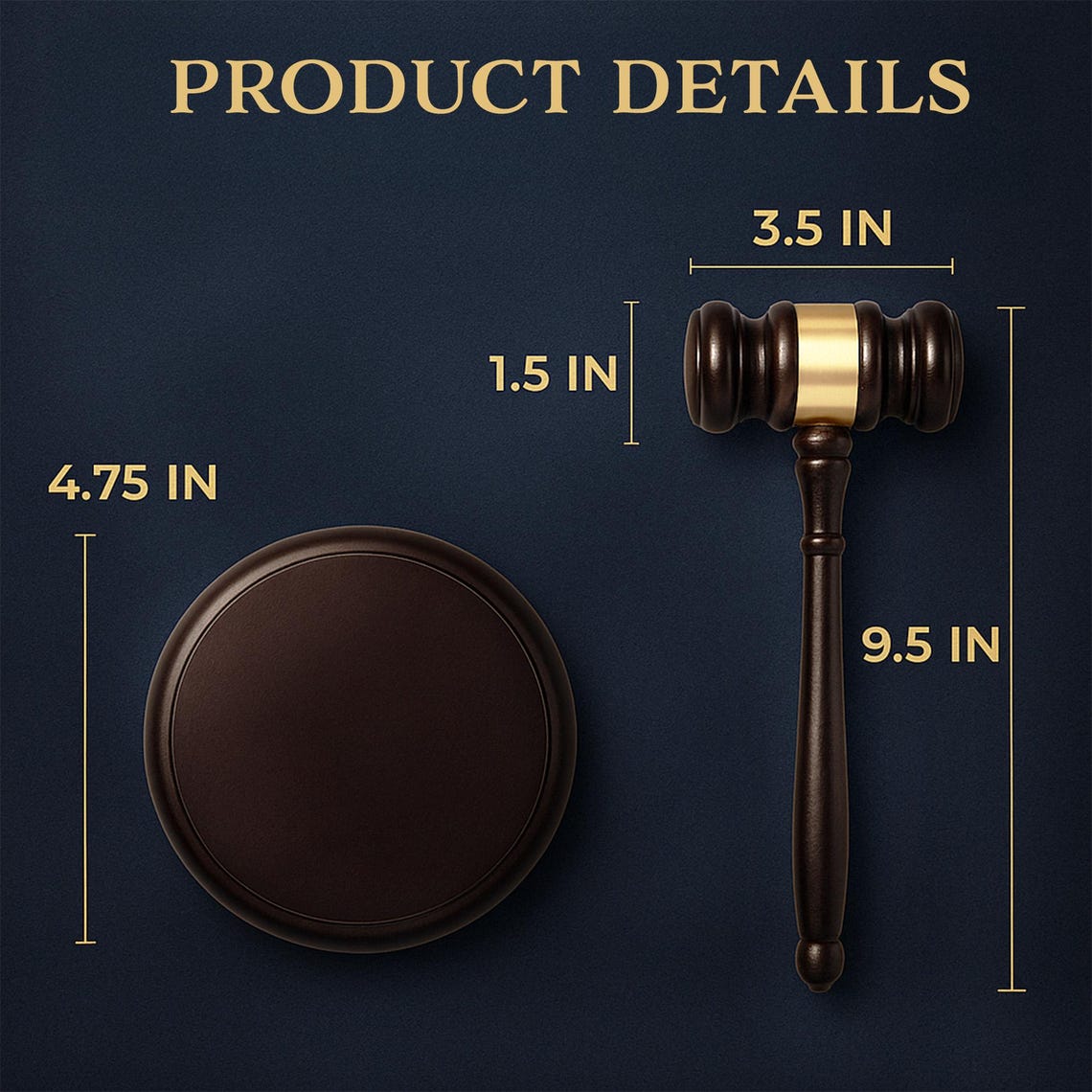Custom Wood Gavel and Sound Block Set, Personalized Judge's Gavel Set ...