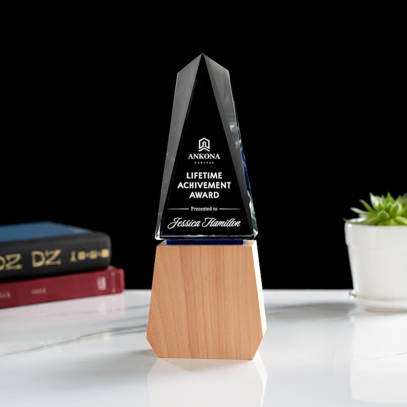 Personalized Lifetime Achievement Awards, Custom Appreciation Glass ...
