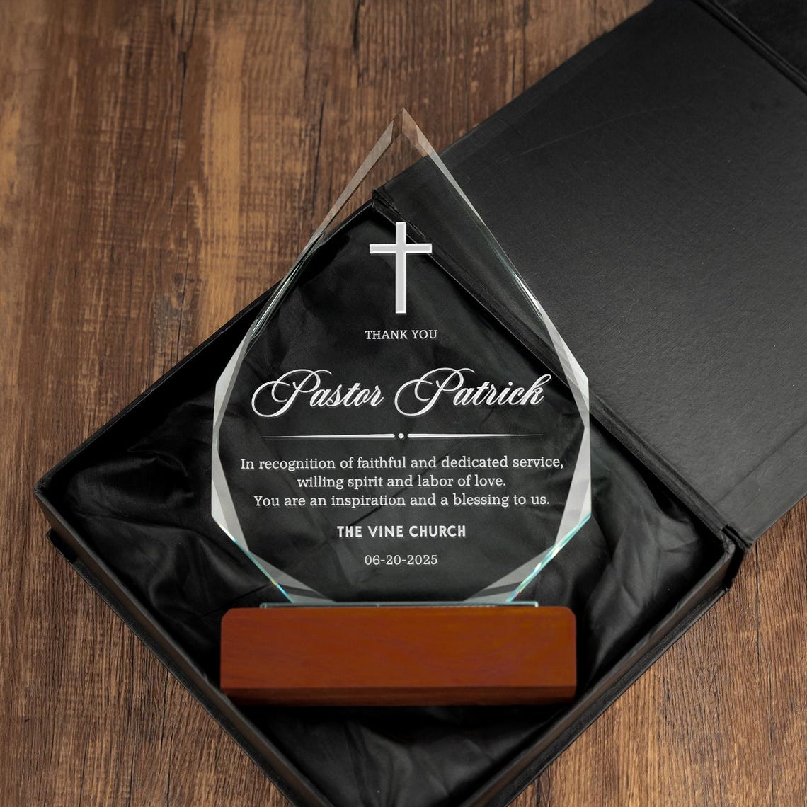 Personalized Pastor Appreciation Award - Custom Thank You Gift for ...