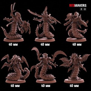 Swarnids 6 Units - Red Makers | 3d Printed Tabletop Miniatures Kill ...
