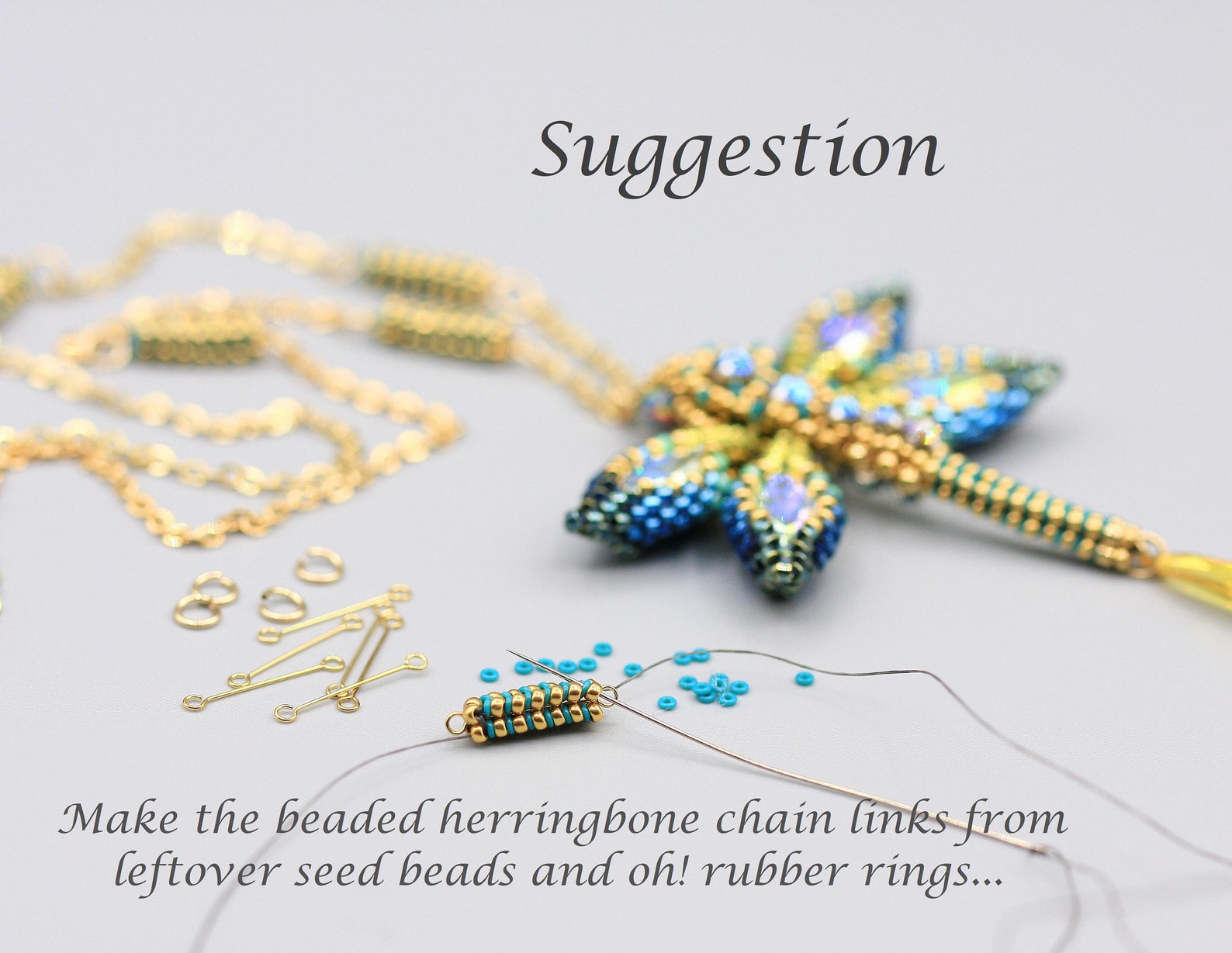 Dragonfly Pendant Beading Tutorial Pattern by Ezartesa | Etsy