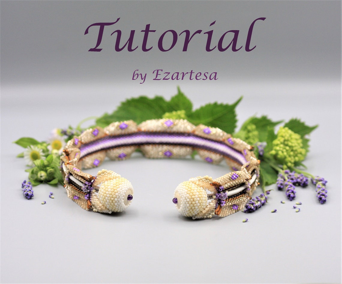 Wildflower Meadow Beaded Collar Style Necklace Tutorial | Etsy