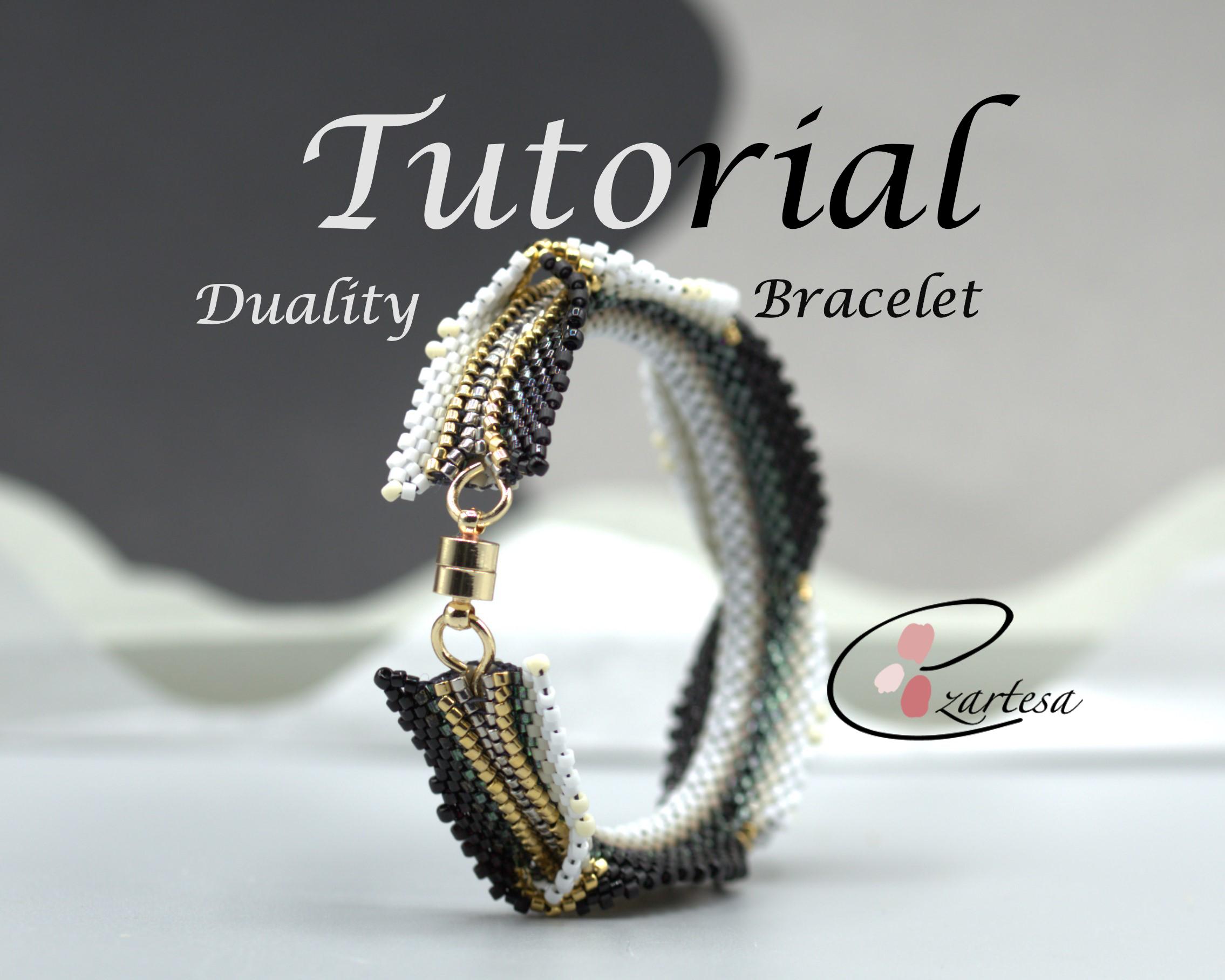 Duality Beaded Bracelet Tutorial With Glass Seed Beads and Magnetic ...