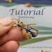 Firefly Earrings Beading Pattern. Beaded Bug Tutorial by Ezartesa - Etsy