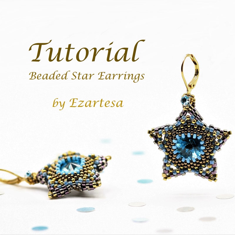 Beaded Star Earrings - Etsy