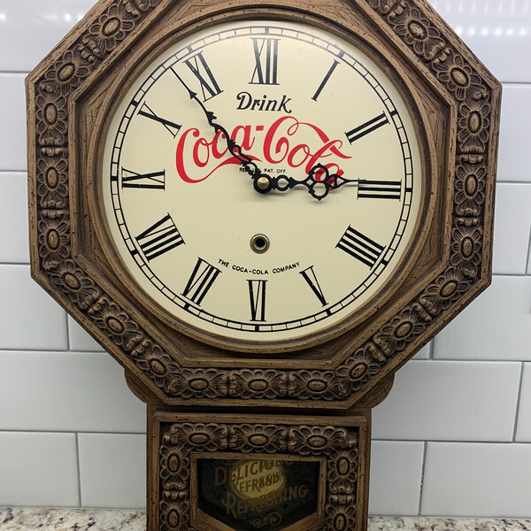 Vintage Coca Cola Clock - Etsy