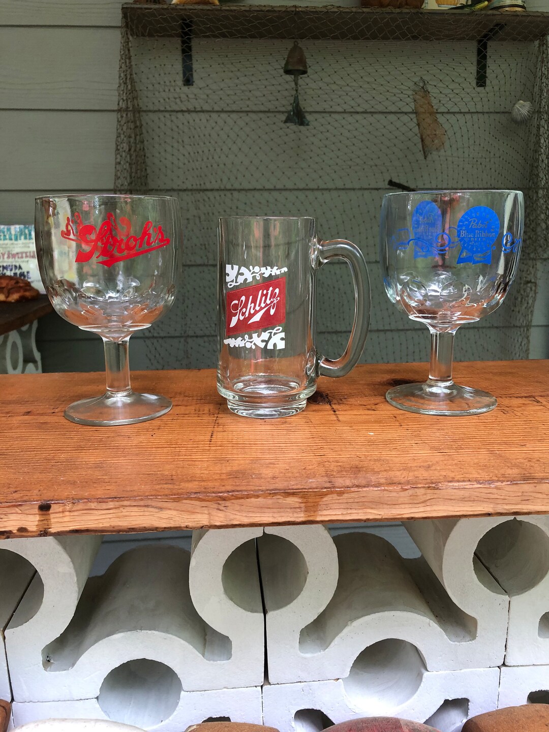 Vintage 1960s Brewery Glassware - Etsy