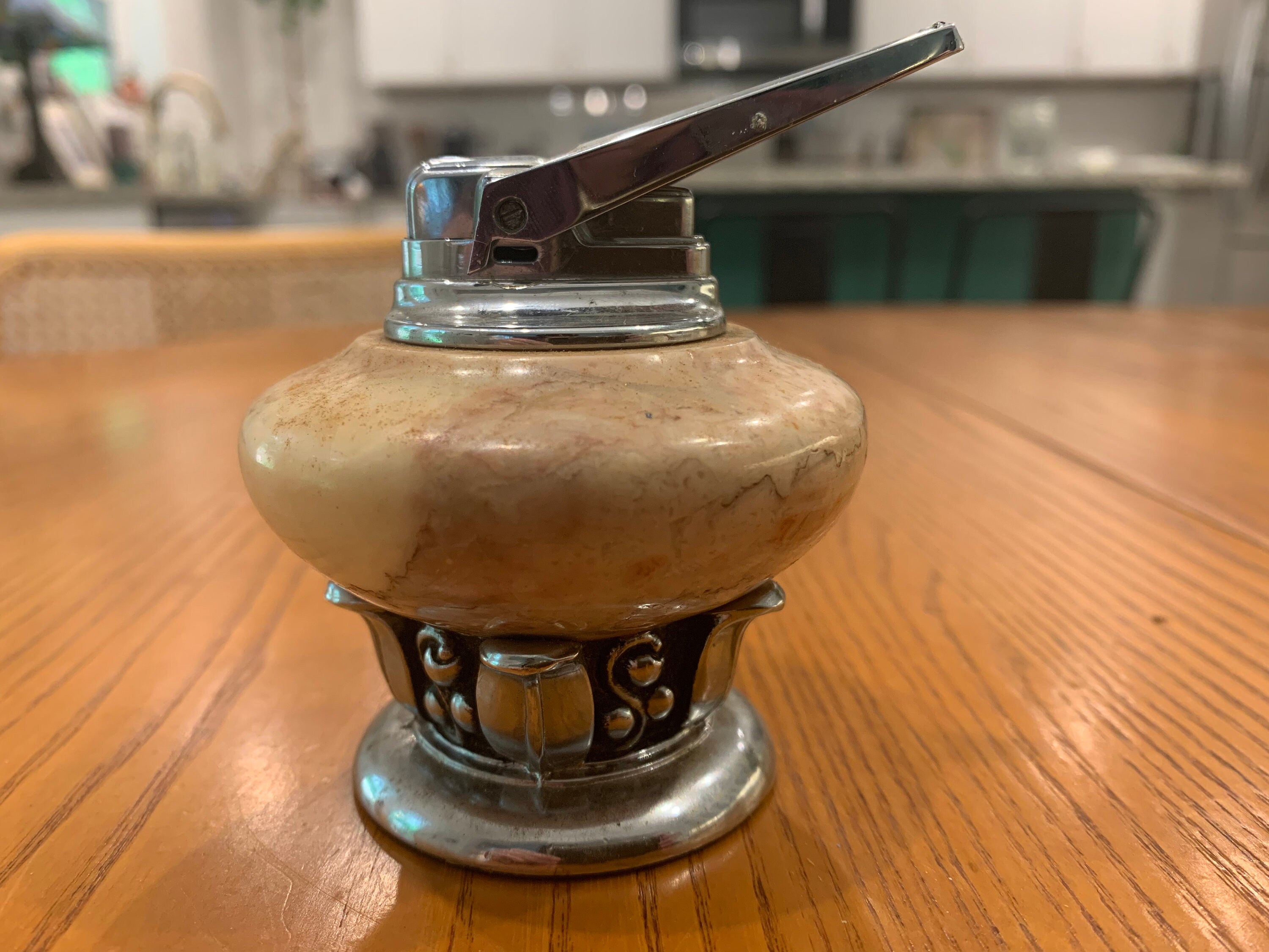 Vintage Ronson Stone Table Lighter - Etsy